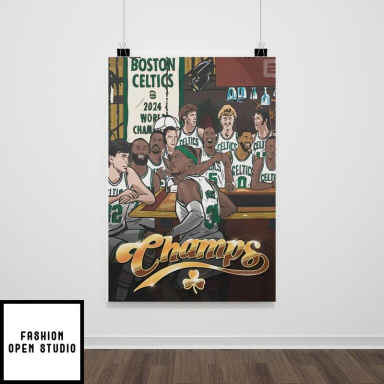 Boston Celtics 2024 World Champions Celtics' Legends Poster