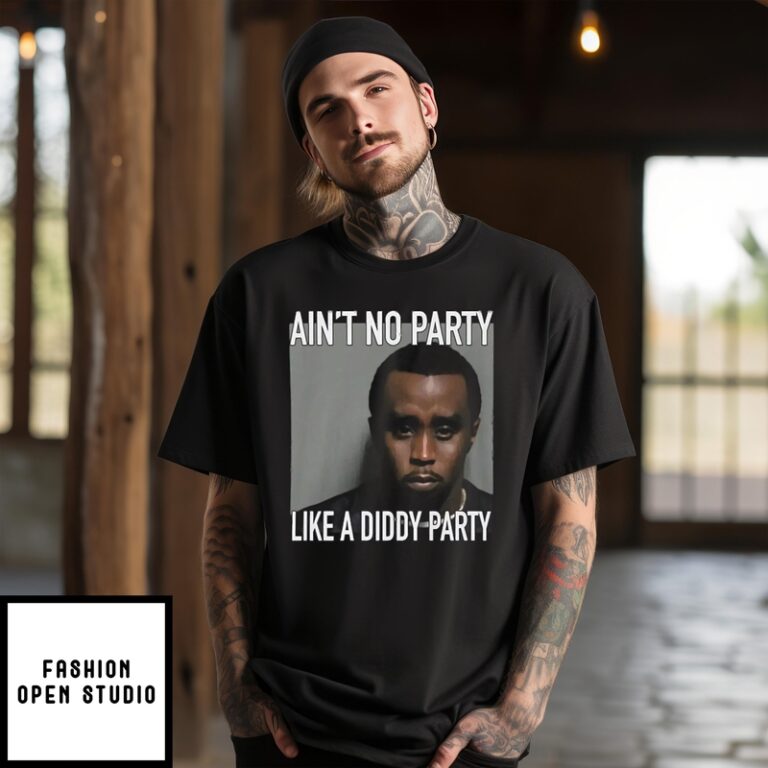 Puff Diddy Mugshot Ain't No Party Like A Diddy Party T-Shirt