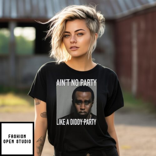 Puff Diddy Mugshot Ain't No Party Like A Diddy Party T-Shirt