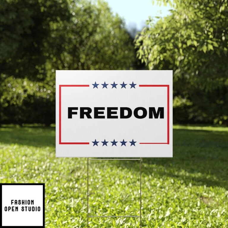 Freedom Charlie Kirk Yard Sign