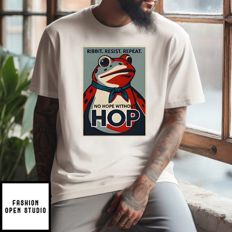 Resist Portland Frog Stand With Frog Ribit Resist Repeat T-Shirt